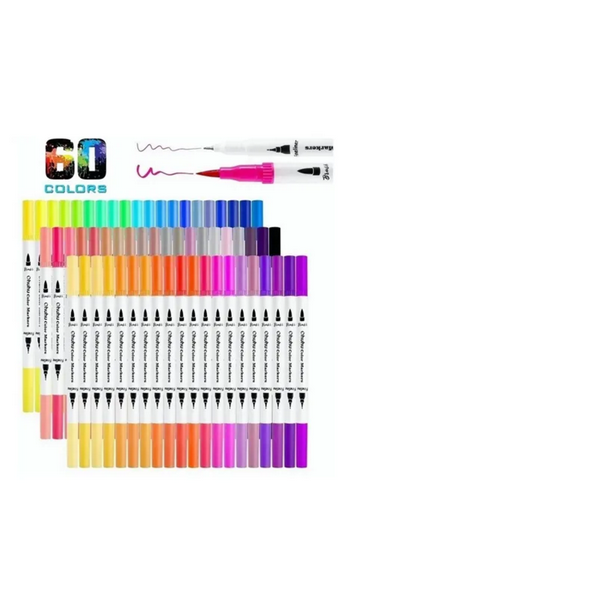 60 plumones puntal Picel colorido Malubero 01010101 | Bodega Aurrera en ...