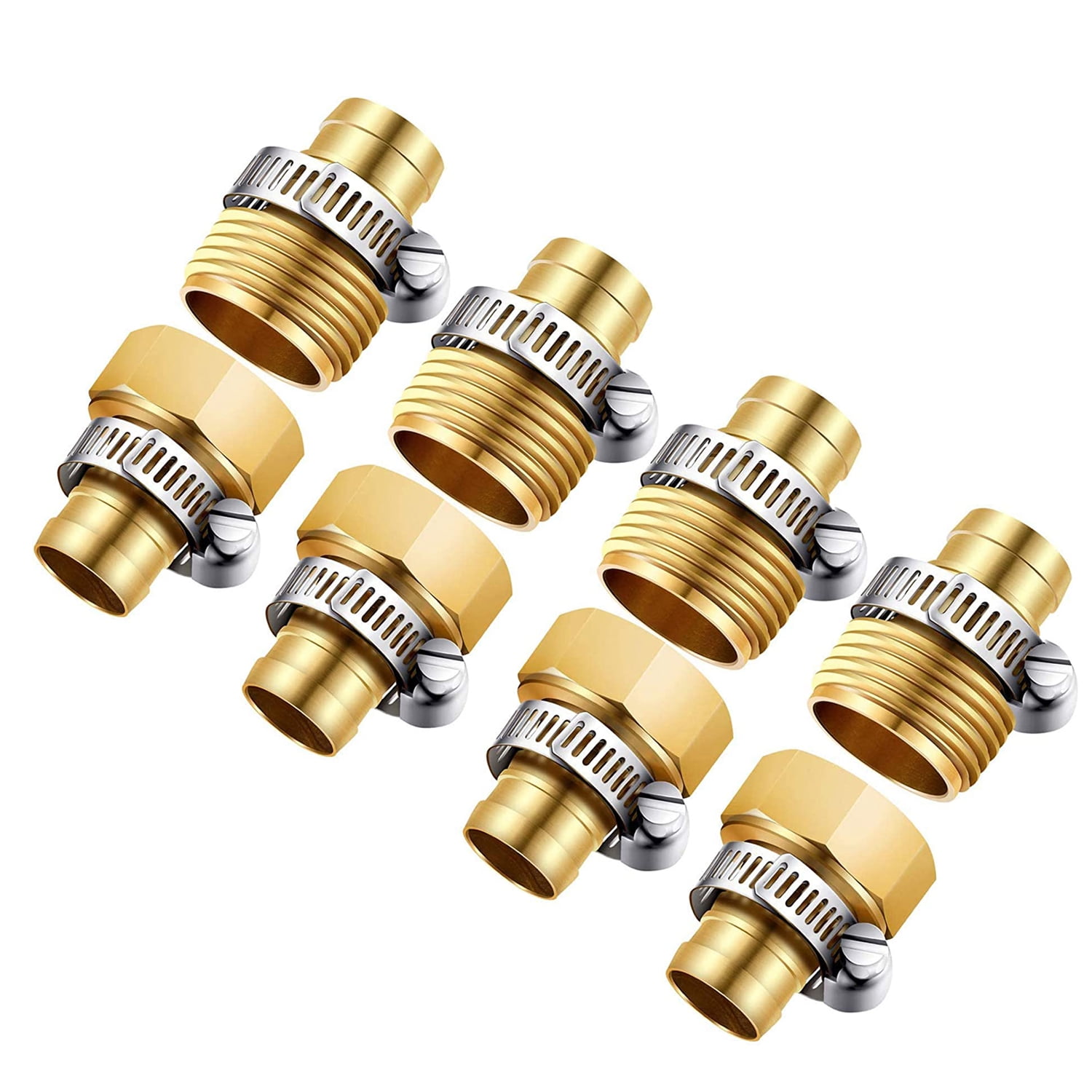 5 8 Inch Brass Garden Hose Repair Kit Mender End Water Hose End Mender