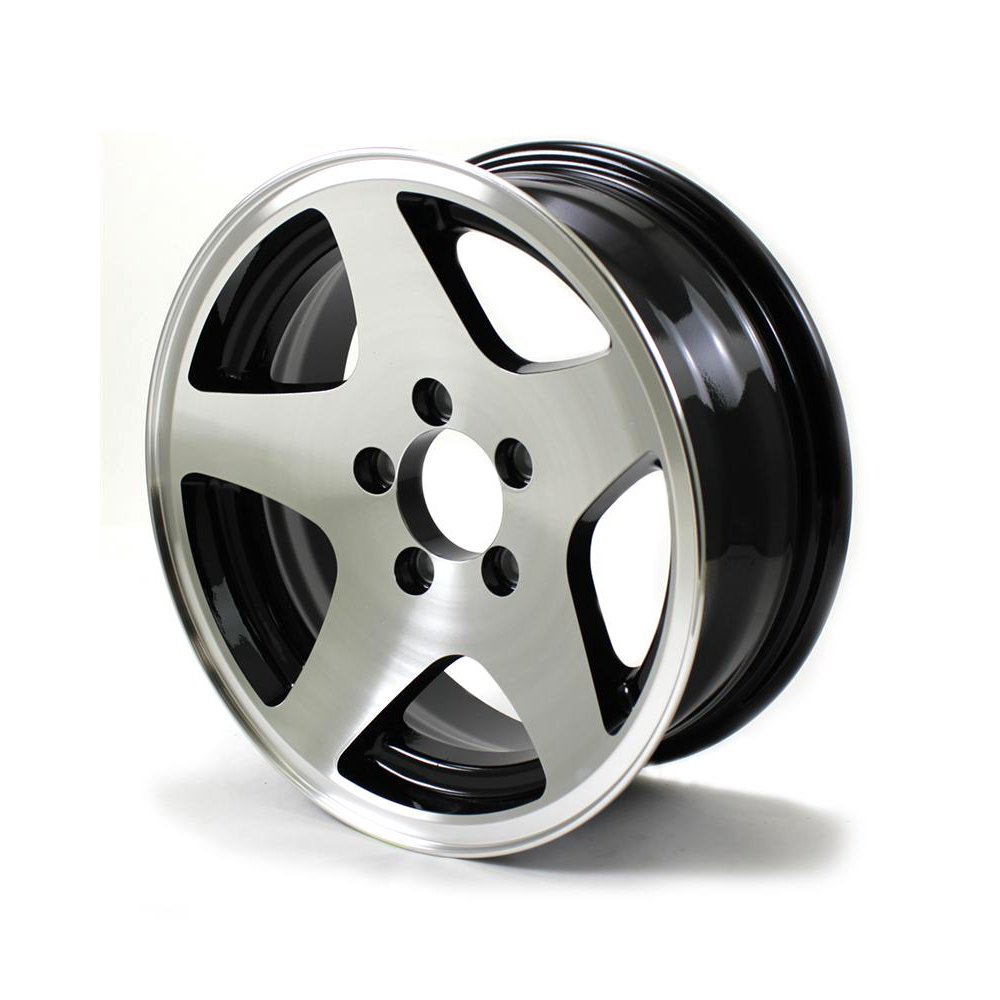 15X6 5-Lug on 4.5" Aluminum 5-Star Trailer Wheel - 456545B - Walmart ...