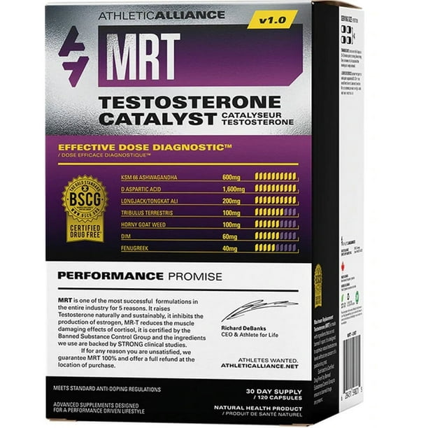ATHLETIC ALLIANCE MRT Testosterone Catalyst (120 caps) - Walmart.ca
