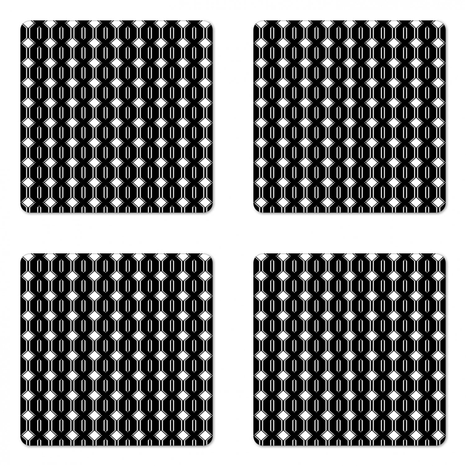 Geometric Coaster Set of 4, Monotone Symmetric Order Pattern of ...