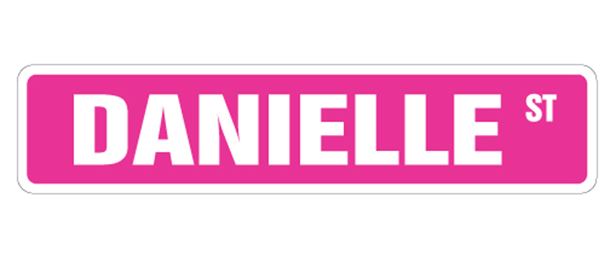 DANIELLE Street Sign Childrens Name Room Decal| Indoor/Outdoor ...
