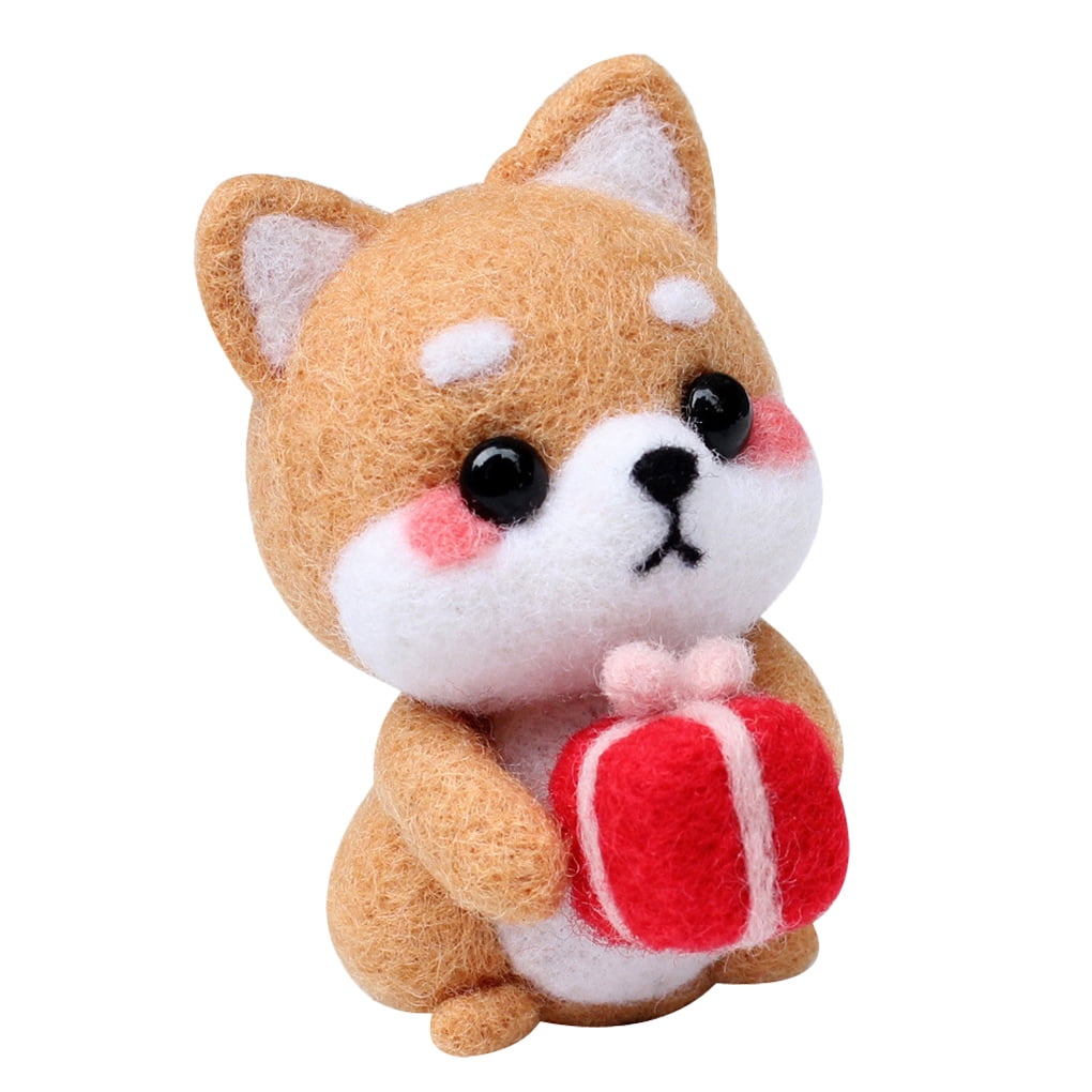 Tssuoun Handmade Pets Toy Doll Wool Felt Needle Poked Kitting DIY Cute ...