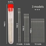 Whimsyard Sewing Kit, 34/37 Piece Large Eye Stainless Steel Sewing edle ...