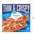 Great Value Thin Crust Pepperoni Pizza 16.4 oz Frozen with Mozzarella ...
