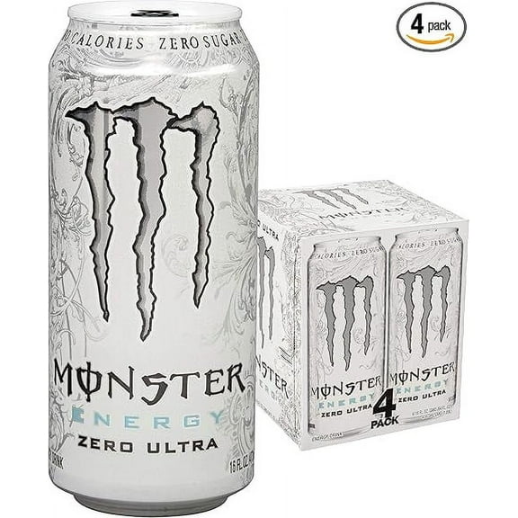 Monster Zero Sugar Ultra Strawberry Dreams Energy Drink, 12 fl oz, 8 ...