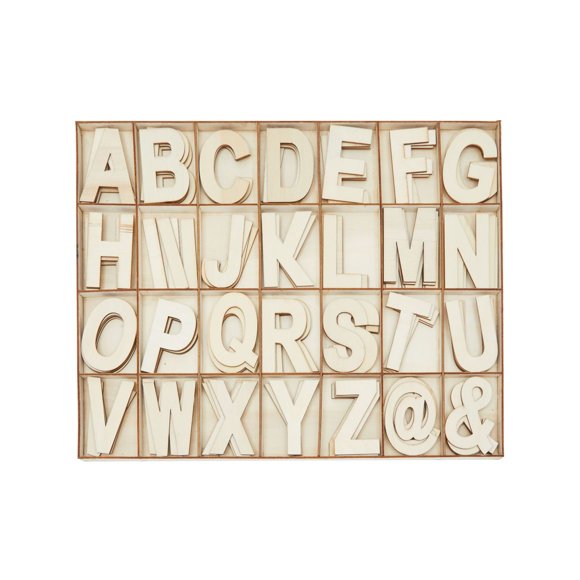 Wooden Letters & Numbers - Walmart.com