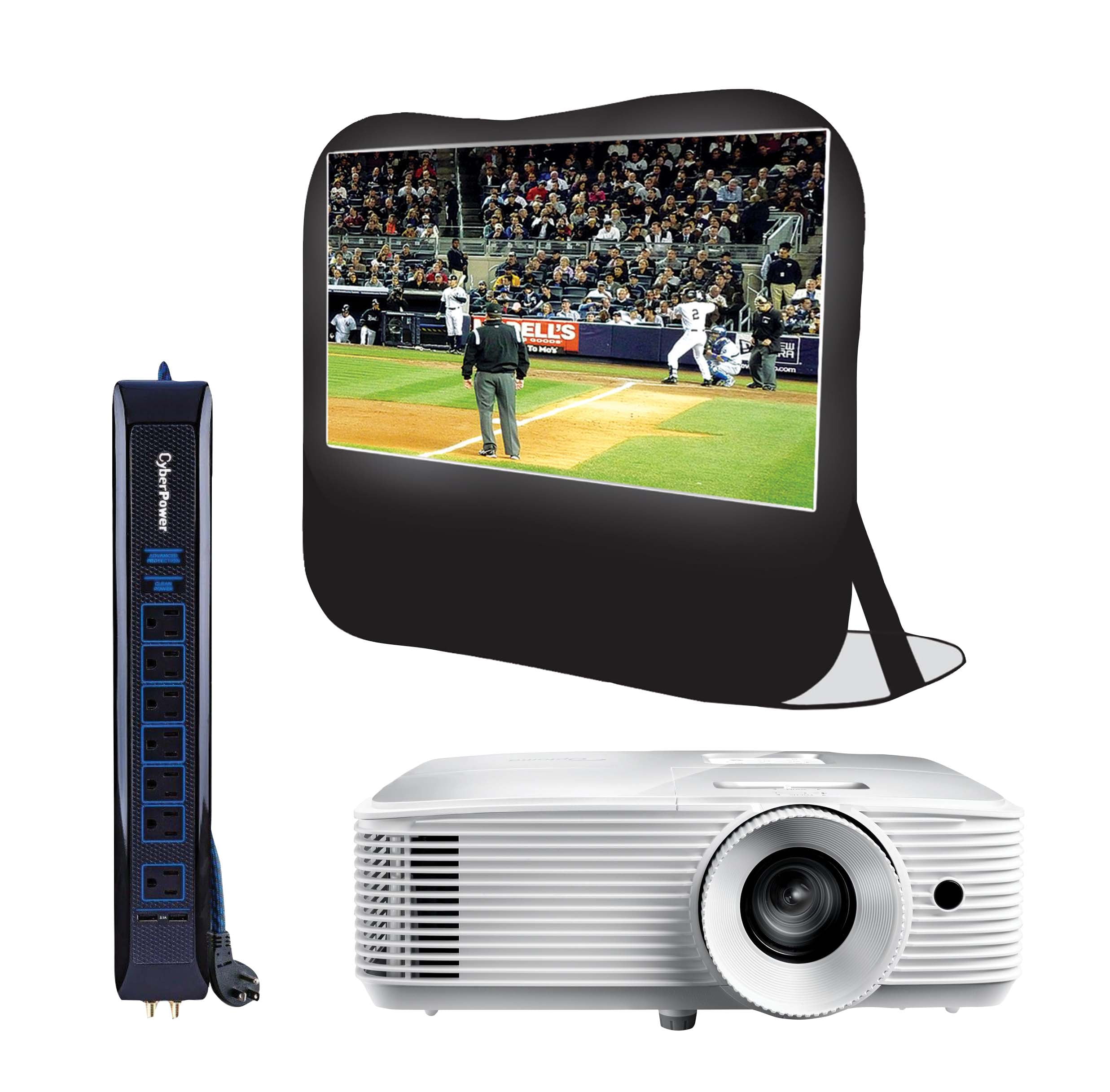 Optoma HD27HDR Full HD 1080p Home Entertainment Projector, CyberPower ...