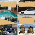 12'x12'x12' Sun Shade Sail, Permeable Shade Sails HDPE UV Block ...