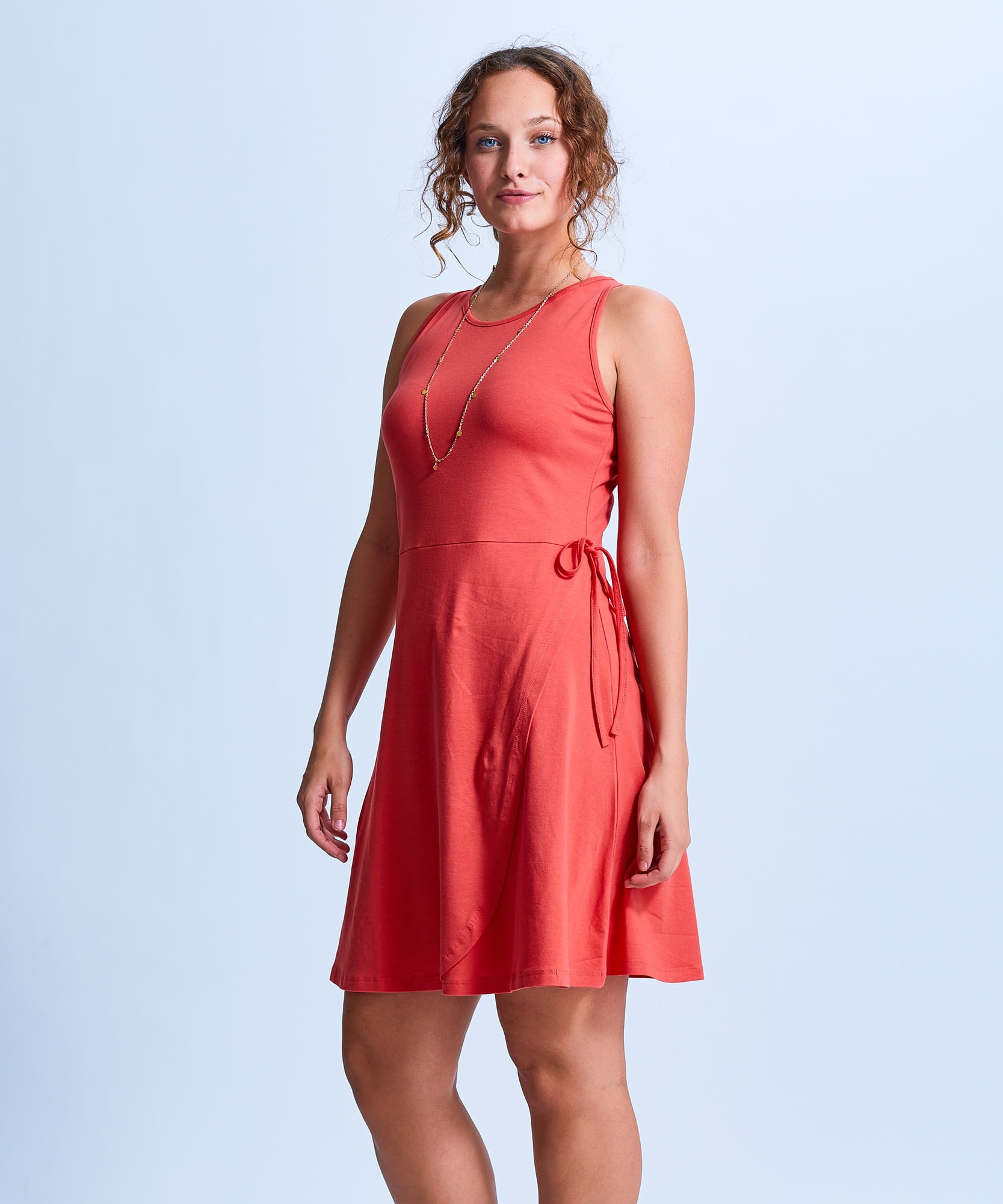 Shirin Side Tie Wrap Dress - Walmart.com