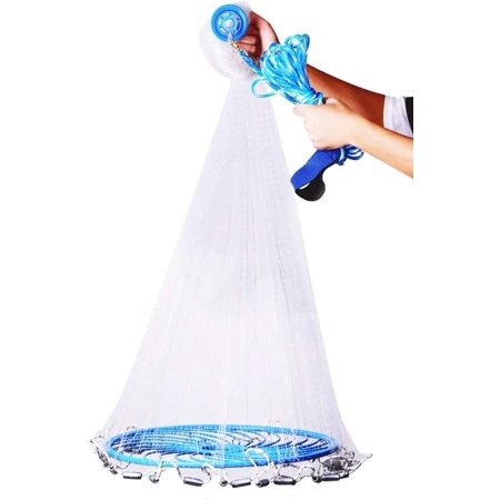 Fishing Net Round Disc Hand Throw Net Heavy Bait Fishing Tools Outdoor ...