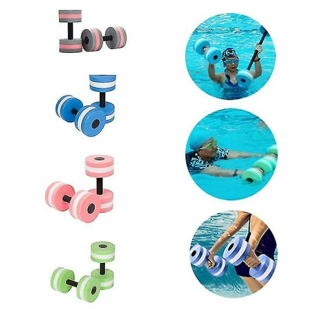 Water Aerobic Exercise Foam Dumbbells Pool Resistance Yoga Fitness ...
