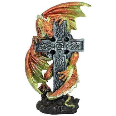8 Inch Leaching Dragon Backflow Incense Tower Statue Figurine - Walmart.com