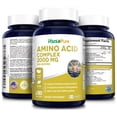 NusaPure Amino Acid Complex Blend 2000 mg-180 Caps (Non-GMO, Gluten ...
