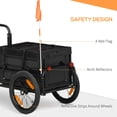 Aosom Trailer for Bike, Bicycle Cargo Trailer with Removable Storage ...