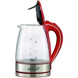 Brentwood Tempered Glass Tea Kettles, 1.7-Liter, Red - Walmart.com