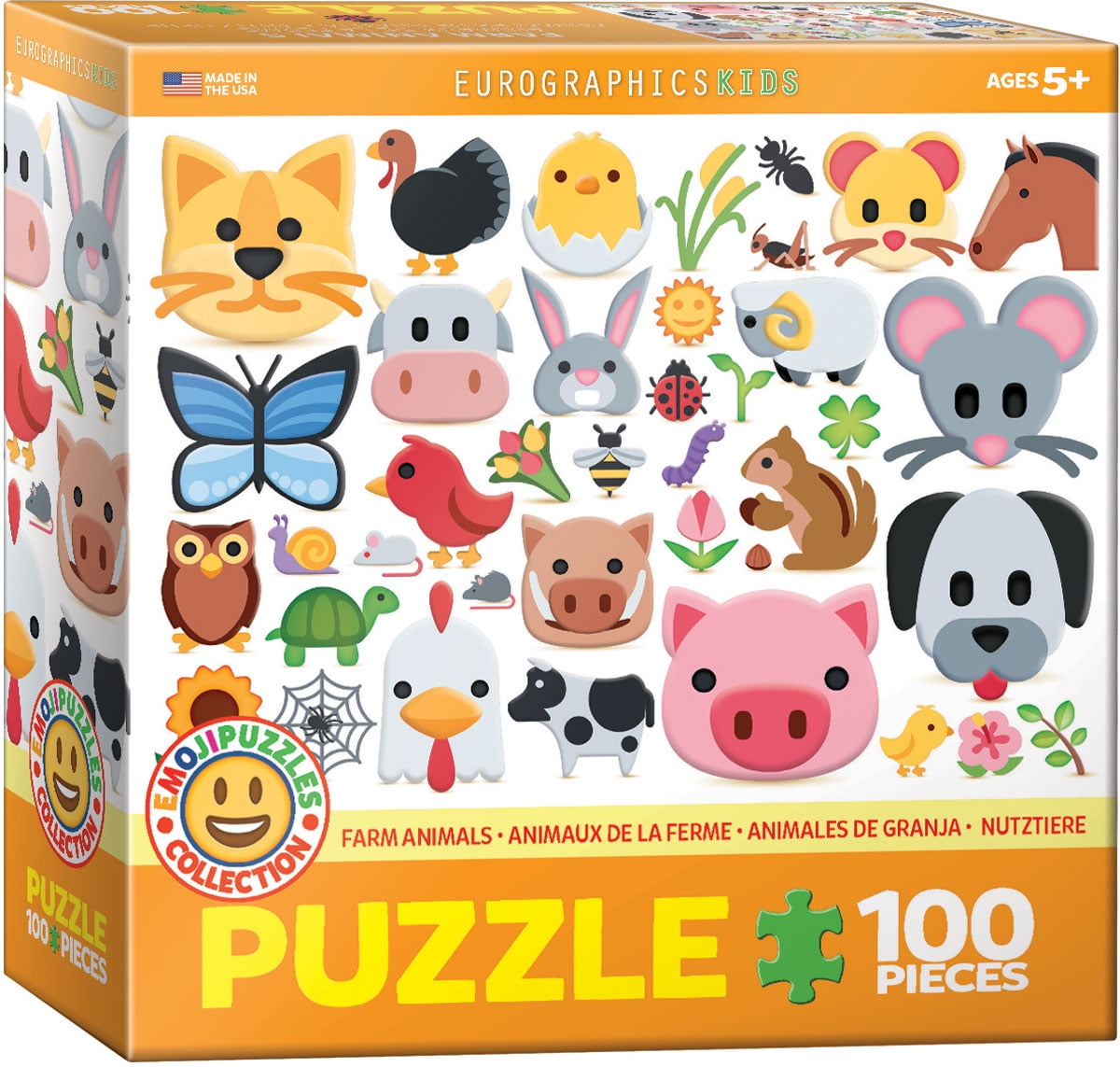 Farm Animals 100-Piece Puzzle - Walmart.com