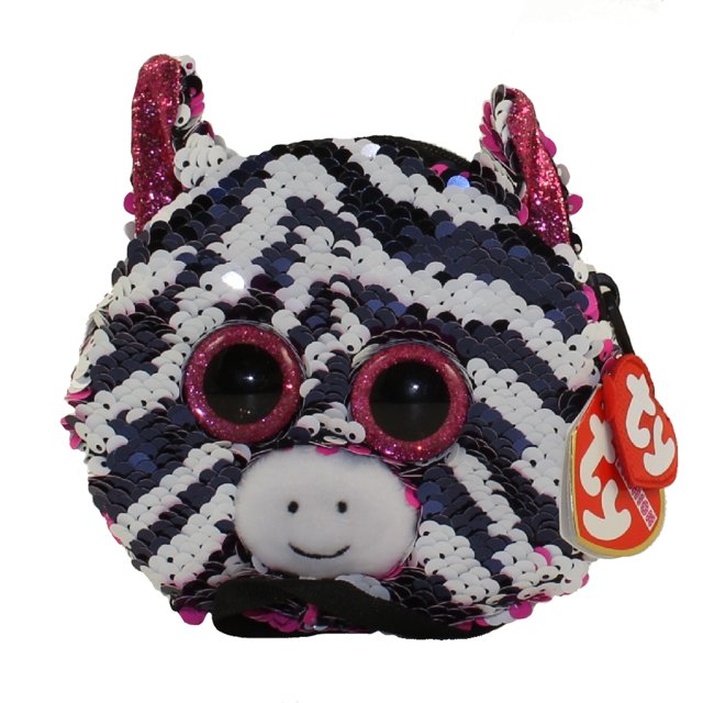 TY Fashion Flippy Sequin Wristlet - ZOEY the Zebra (5 inch) - Walmart.com