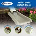 Suncast Decorative Rain Gutter Downspout Splash Blocks 21.5x10.75 ...