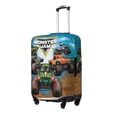 Monster Truck Jam Luggage Cover Washable Suitcase Anti-Scratch Suitcase ...