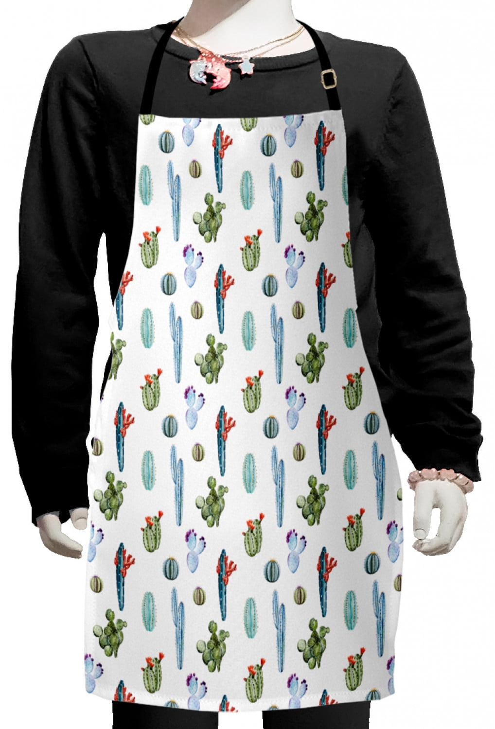 Cactus Kids Apron, Watercolor Indigenous Plants with Many Designs ...