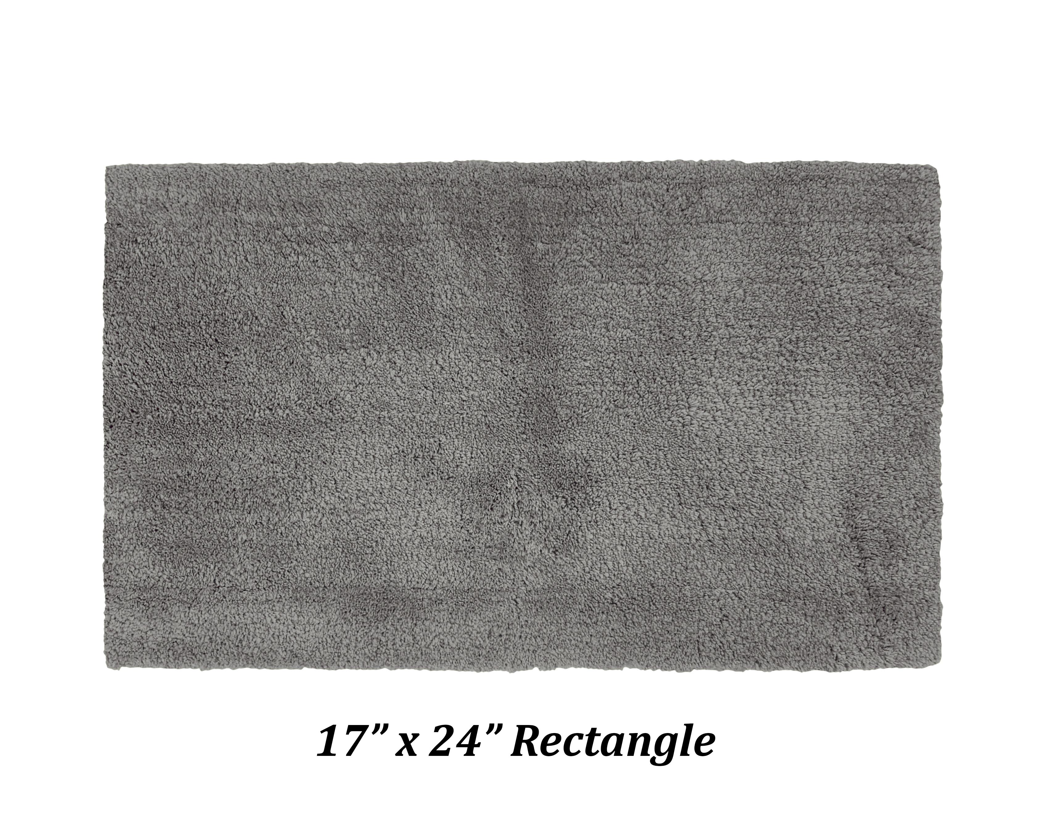 Better Trends Micro Plush Polyester 17" x 24" Bath Rug - Light Gray ...