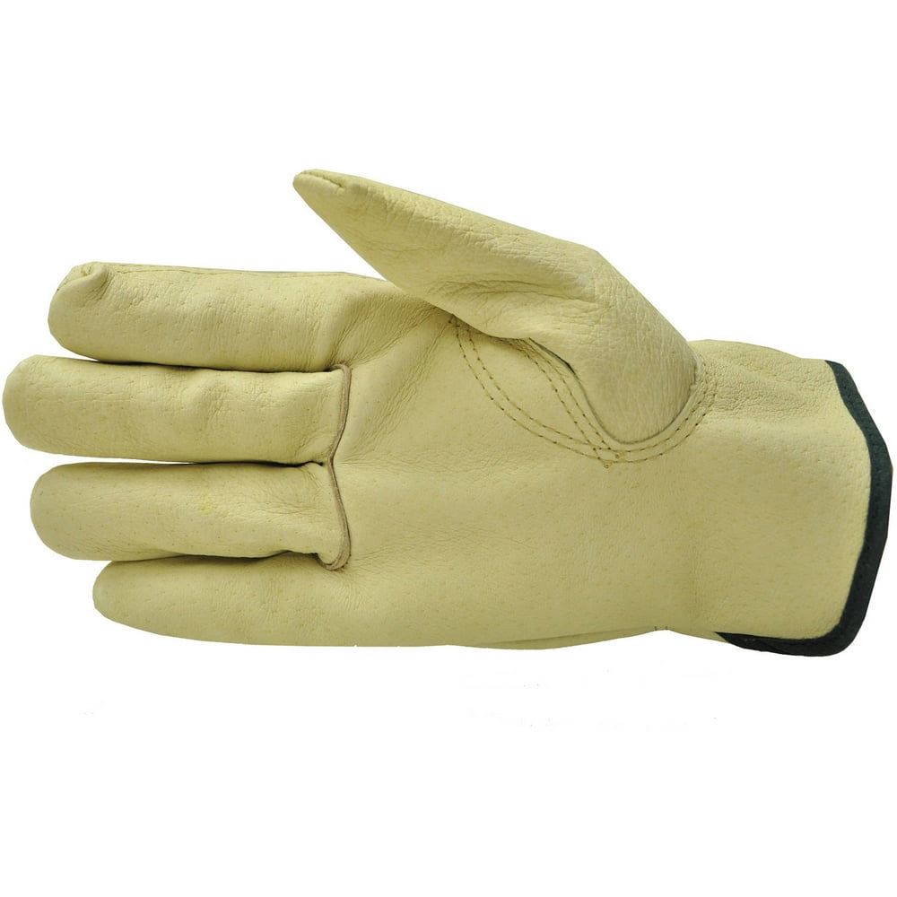 G & F Grain Pigskin Leather Work Gloves, Large, 3 Pairs - Walmart.com ...