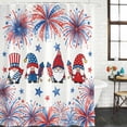 54x78 Inch Shower Curtain Decorative Independence Day Bathtub Bath ...