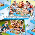 Inflatable Serving Bar with Drain Plug 52 x 24 x 5'' Inflatable Ice ...
