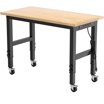 Height Adjustable Workbench, 48" L X 24" W, with Power Socket & 5FT ...