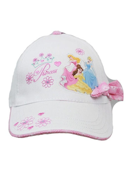 Baseball Cap - Disney - Princess- Pink Bow - White (Youth/Kids) New Hat ...