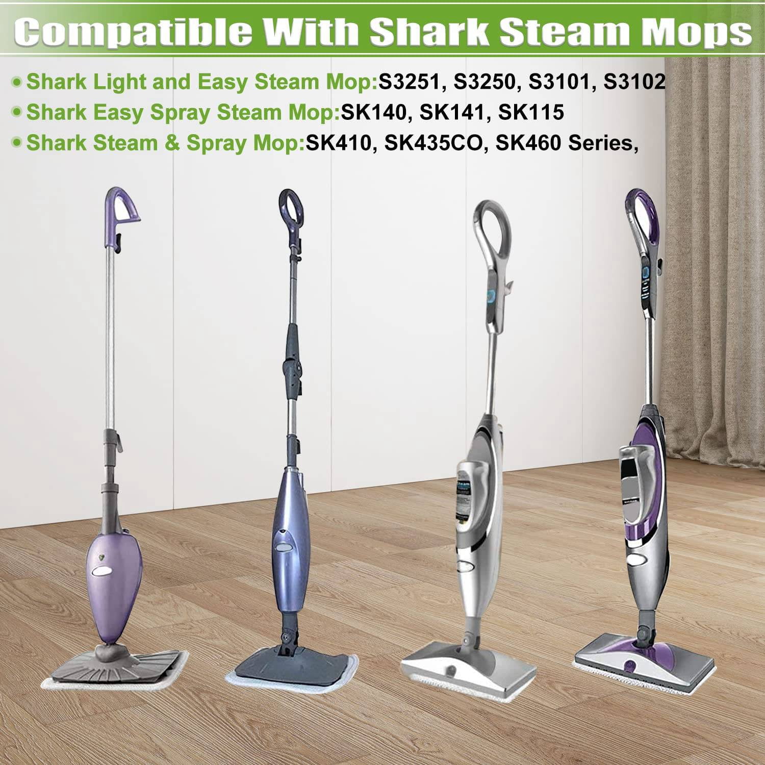Unbranded 4 Pack Steam Mop Pads Replacement For Shark S3101 S3202 S3250 Washable Cleaning Pad Steamer Pad For Hard Floors 10.6 X 5.9