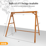VINGLI Heavy Duty Patio Porch Swing Stand Support 660 LBS A-Frame ...