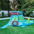 Yaheetech BIG SLIP Backyard Inflatable Water Slide with DUAL Lanes for ...