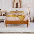 AFI Pasadena 12" Light Toffee Solid Wood Low Profile Platform Bed, Twin ...