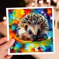 3drose, Gray Hedgehog Animal Against the Colorful Background Gifts for ...