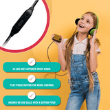 Bulktech Wired On-Ear Rubber Headphones with 3.5mm Connector, Bulk ...