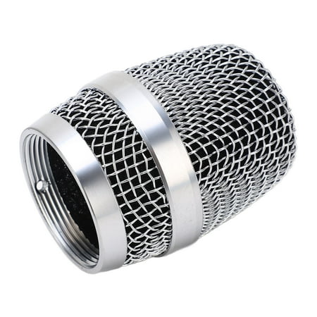 Microphone Mesh Grill, Microphone Head Replacement Stainless Steel Anti ...