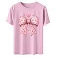 Chic Relaxed Fit Love Theme Tee – Women's Romantic Style T-Shirt with ...