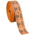 Amscan Double Ticket Roll, 6-1/2"H x 6-1/2"W x 2"D, Orange, 2,000 ...