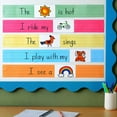100 Pack Colored Sentence Strips, Teaching Supplies (5 Colors, 3 x 24 ...