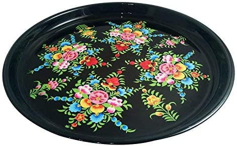 India Meets India Handicraft Steel Serving Tray Serving Platter, Best ...