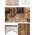 Dwellnix Wooden Door Curtain Bead Fly Screen Porch Bedroom Living Room ...