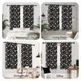 Dinosaur and Leaf Black Pattern Blackout Curtains,Triple Weaved Fabric ...