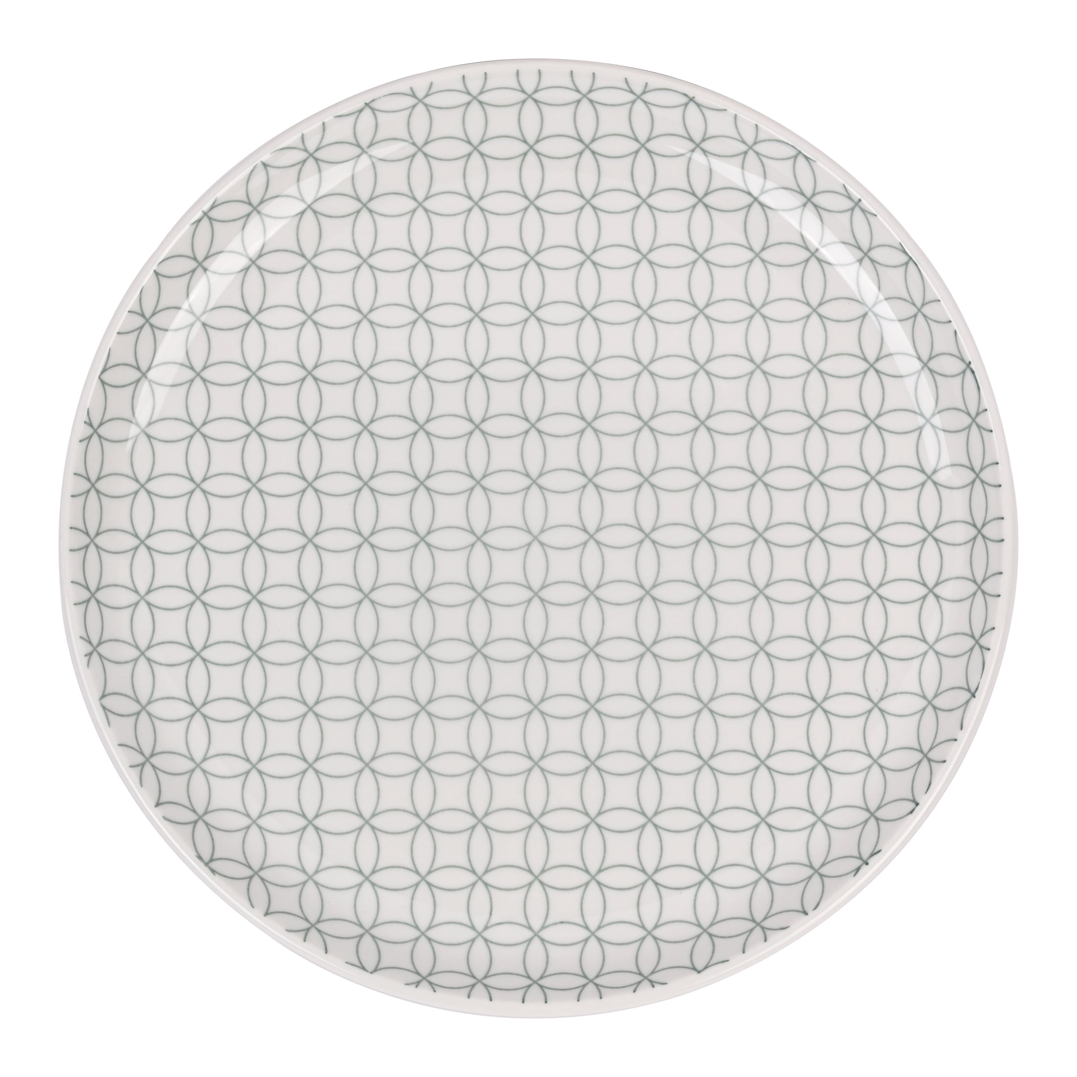 Mainstays Alessandra Sage Green 4-pack Stoneware Dinner Plate Set, 10.2 ...