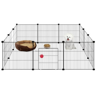 SAEWUD Rabbit Playpen Pet Pen, Small Animal Extension Cage with ...