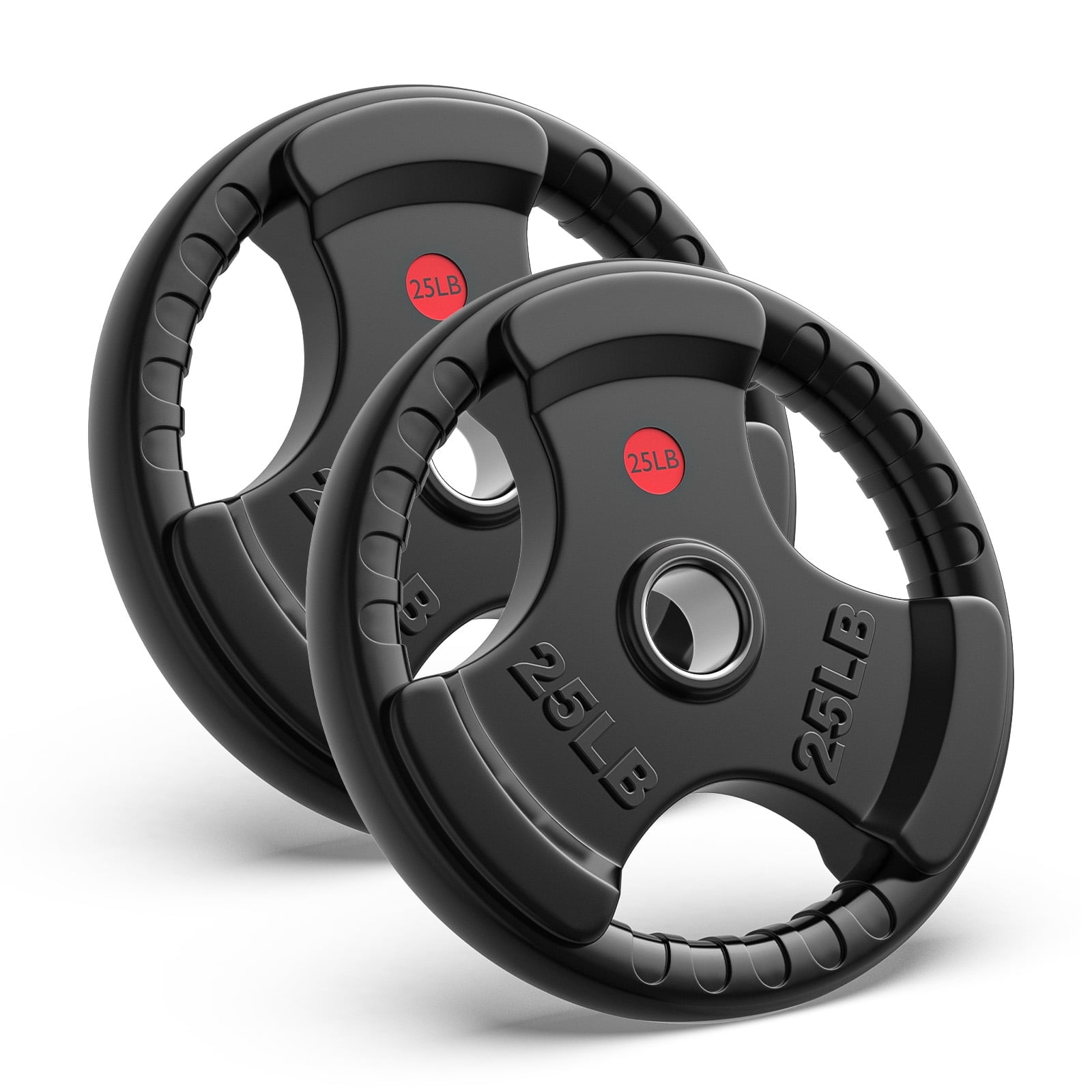 Click here for Gikpal 50lbs Weight Plates 2 Inch Rubber Coated Ol... prices