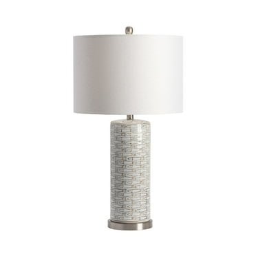 Crestview Collection Sherie 3-Way Ceramic Table Lamp White - Walmart.com