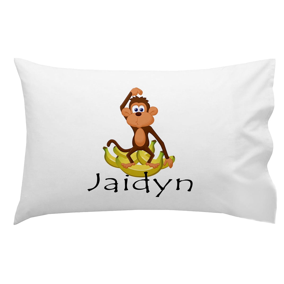 Personalized Monogrammed Monkey Pillowcase for Kidz - Walmart.com
