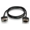 C2G 6ft Serial RS232 DB9 Null Modem Cable with Low Profile Connectors M/F - In-Wall CMG-Rated ...